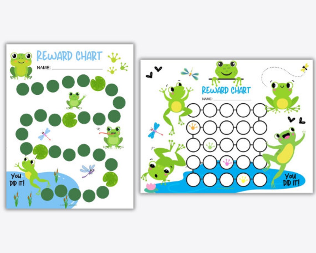 Frog Reward Chart: Homeschool Potty Training (digital Download) - Etsy