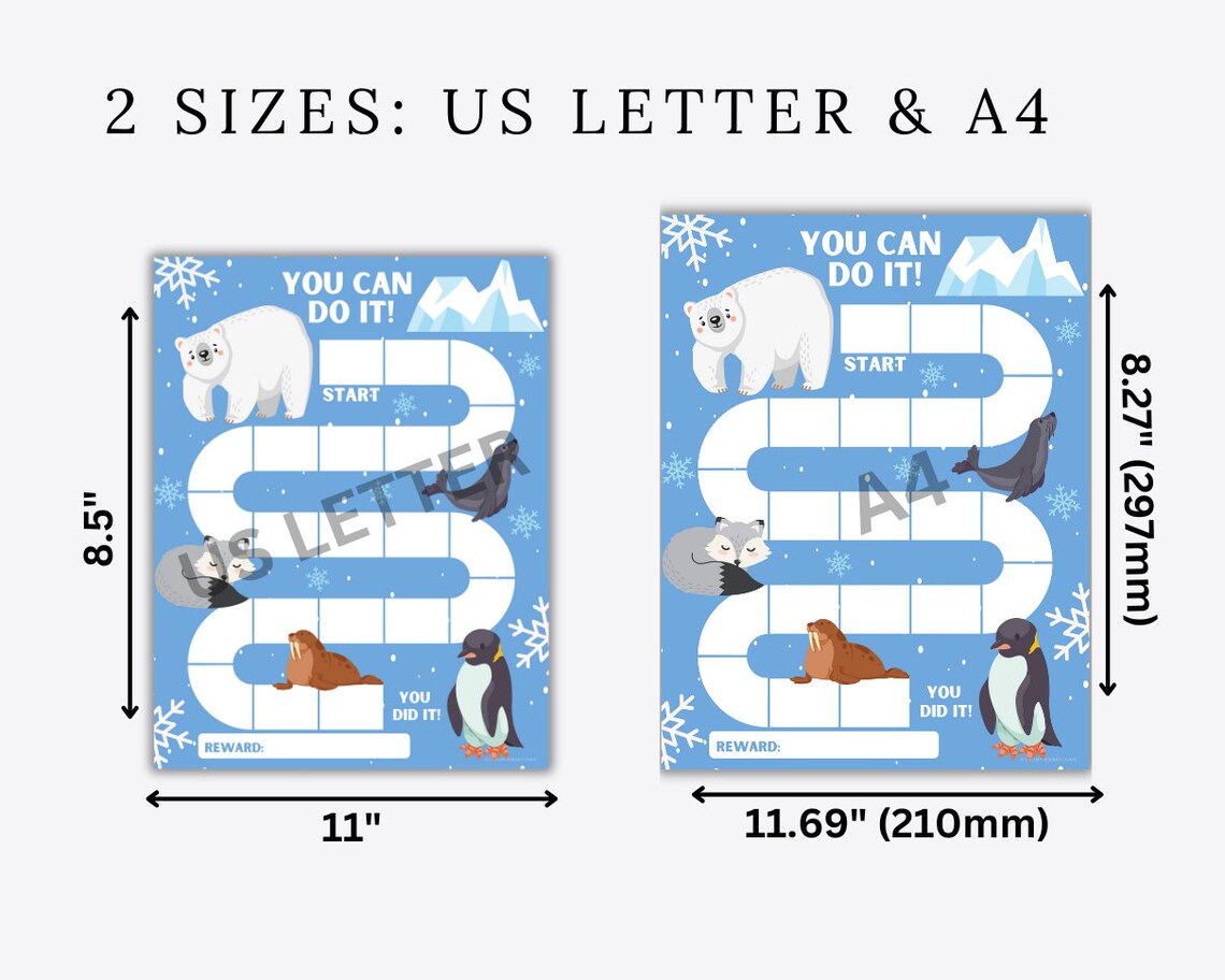 Arctic Animals Reward Chart: Winter Classroom Theme (digital Download ...