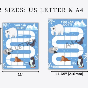 Arctic Animals Reward Chart: Winter Classroom Theme (digital Download ...