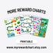 Printable Robot Reward Chart for Boys: Potty Training, Behavior ...