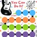 Electric Guitar Practice Reward Chart: Music Class Printable (PDF) - Etsy