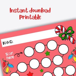 Santa Christmas Reward Chart: Printable Habit Tracker (digital Download ...
