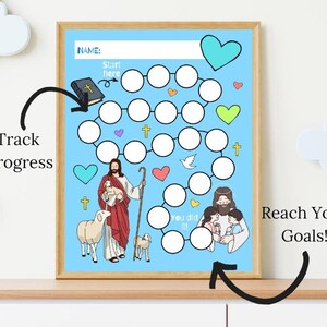 Jesus Reward Chart: Bible Theme, Kids Habit Tracker (printable) - Etsy