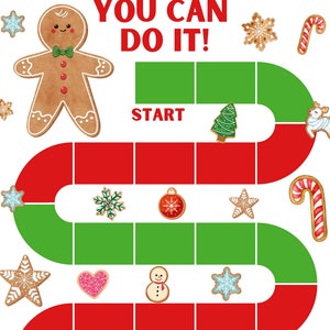 Christmas Reward Chart, Gingerbread Sticker Chart, Behavior Chart ...