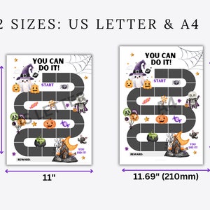 Halloween Reward Chart: Kids Fall Habit Tracker (printable PDF) - Etsy