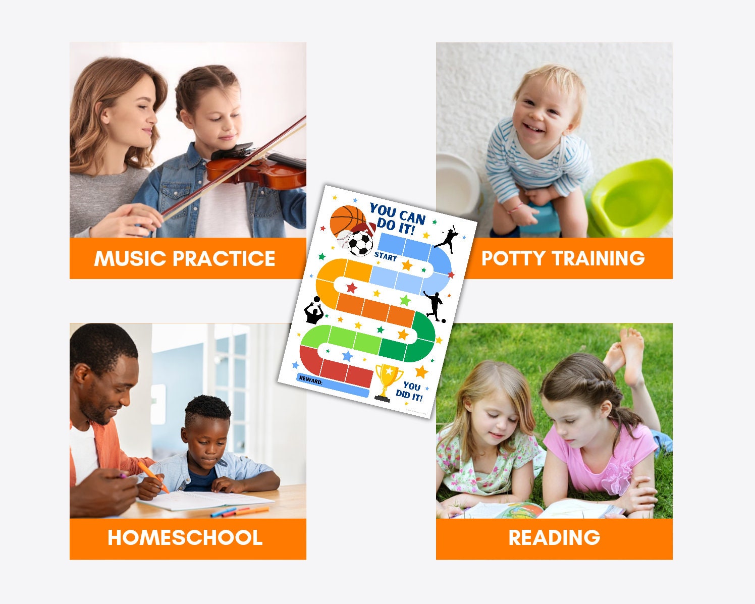 Sports Reward Chart Printable Kids Reward Chart, Boys Behavior Chart ...