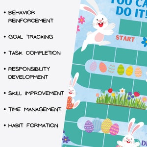Easter Reward Chart, Easter Bunny Potty Training Chart, Bunny Reward ...