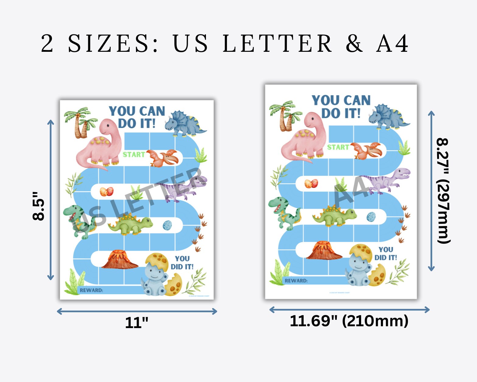 Printable Dinosaur Reward Chart for Kids, Kids Reward Chart, Behavior ...