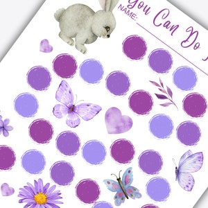 Printable Reward Chart, Easter Reward Chart, Potty Training Chart, Kids ...