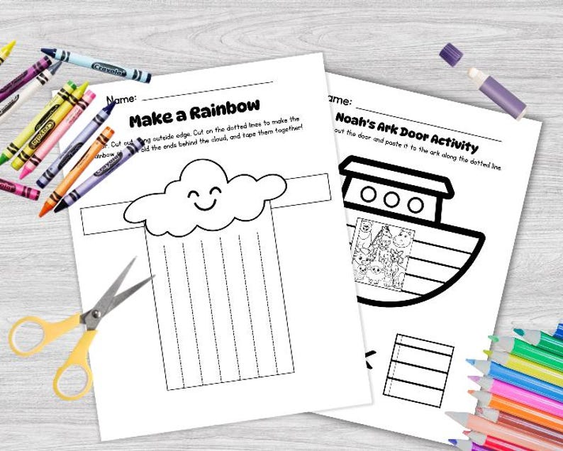 Bible Activity Pack, Preschool Bible Lessons, Church School Printables ...