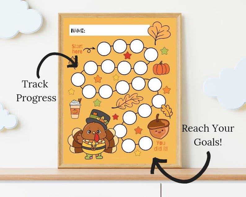 Fall Sticker Chart, Preschool Incentive Reward Chart, Autumn Behavior ...