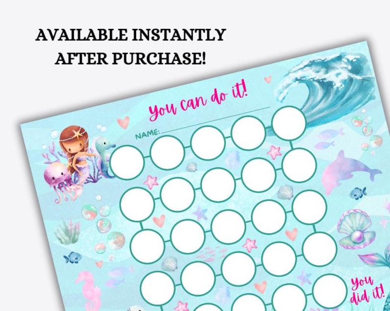 Girls Potty Training Chart Bundle, Fairy Dragon Reward Chart, Unicorn ...