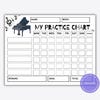 Guitar Practice Chart Printable PDF | Weekly Practice Log | Guitar ...