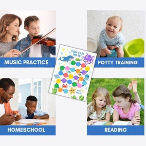 Printable Ocean Animal Reward Chart, Kids Behavior Chart, Potty ...