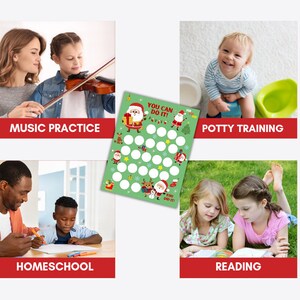 Christmas Santa Reward Chart: Potty Training & Habit Tracker (PDF) - Etsy