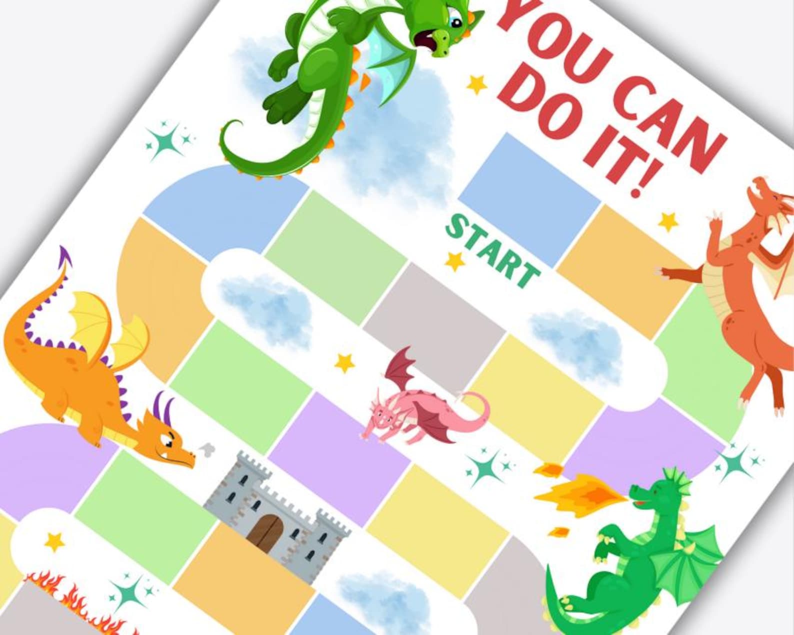 Dragon Reward Chart, Sticker Chart, Behavior Chart, Potty Training ...