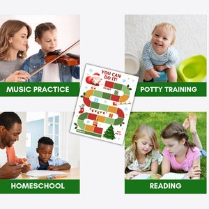 Christmas Reward Chart: Santa Sticker Chart for Kids (printable) - Etsy