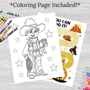 Wild West Reward Chart Printable, Cowboy Potty Training Chart for ...