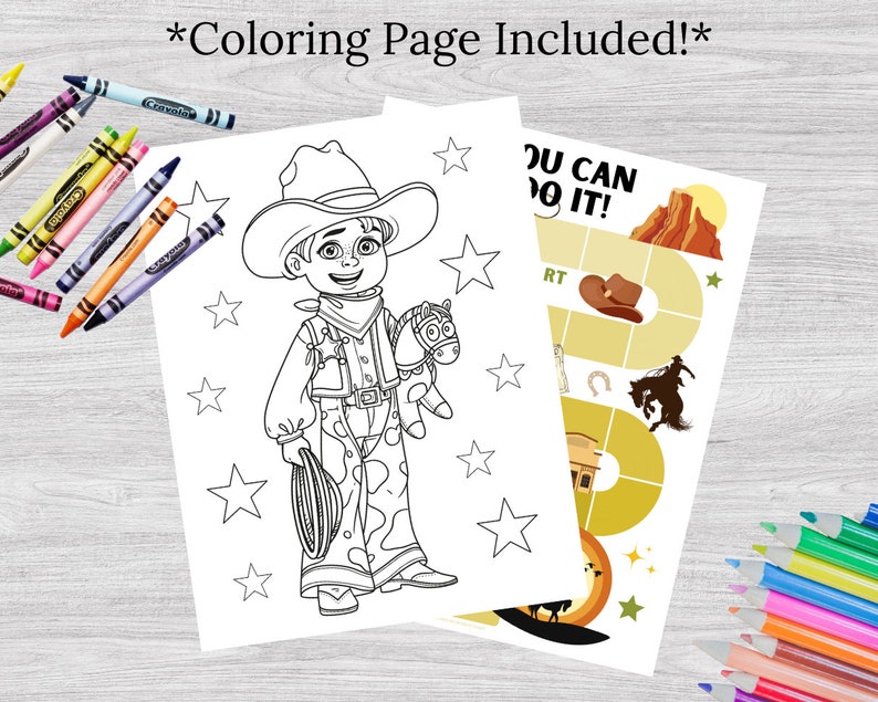 Wild West Reward Chart Printable Cowboy Potty Training Chart - Etsy
