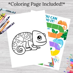 Chameleon Reward Chart Printable, Reptile Sticker Chart, Kid Good ...