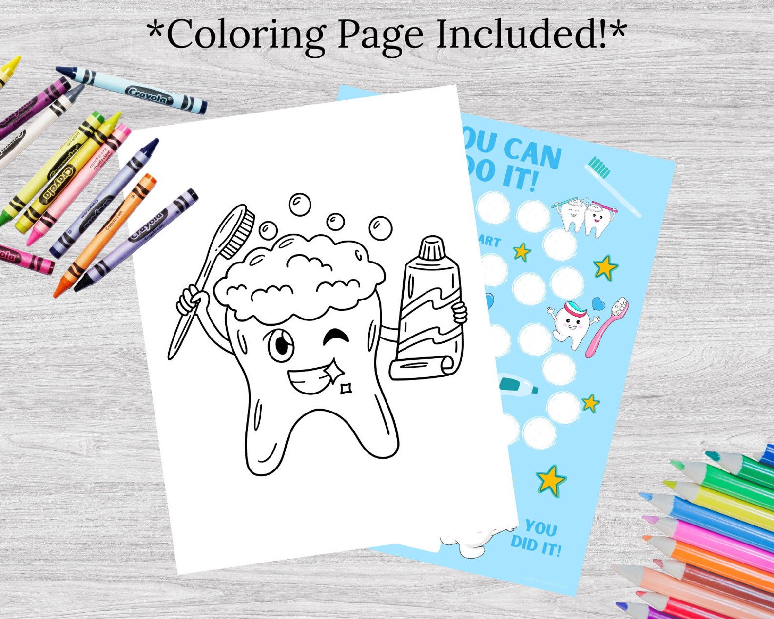 Brush My Teeth Reward Chart Printable Kids Reward Chart, Good Behavior ...