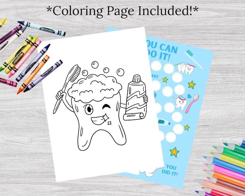 Brush My Teeth Reward Chart Printable Kids Reward Chart, Good Behavior ...