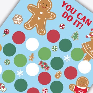 Printable Gingerbread Reward Chart: Christmas Behavior Tracker (PDF) - Etsy