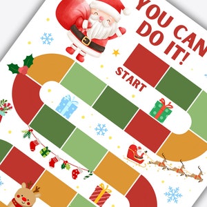 Christmas Reward Chart: Santa Sticker Chart for Kids (printable) - Etsy