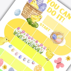 5 Easter Reward Chart Bundle Bunny Potty Training Chart - Etsy