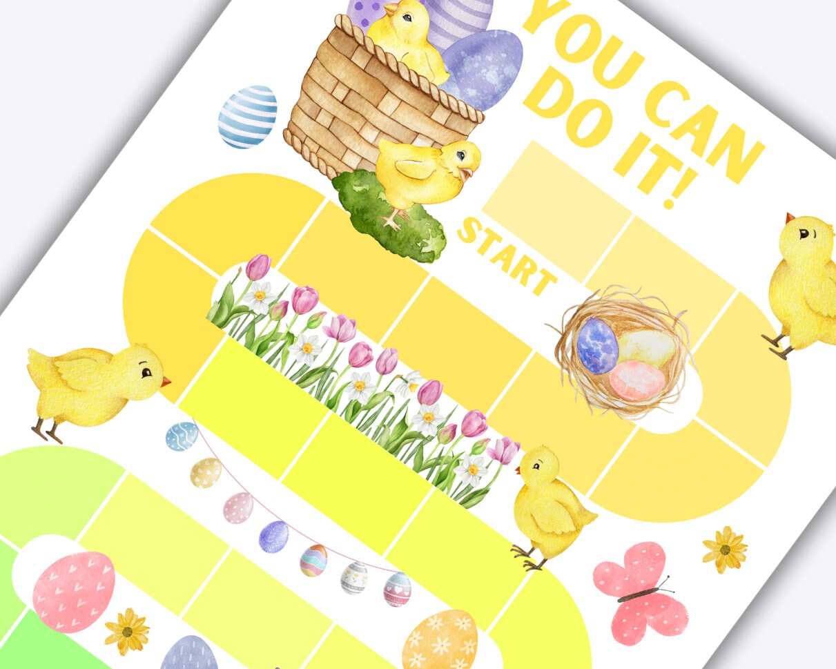 5 Easter Reward Chart Bundle Bunny Potty Training Chart - Etsy
