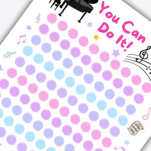 Printable Music Reward Charts, 100-day Practice Chart, Kids Reward ...