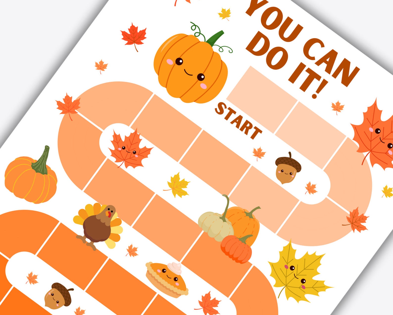Fall Kids Reward Chart: Autumn Scarecrow, Pumpkins (PDF, JPG, PNG) - Etsy