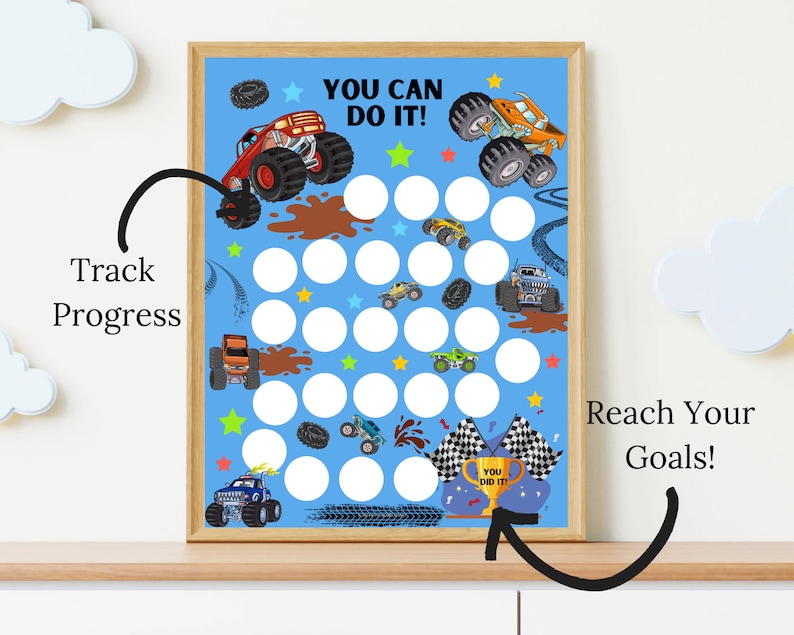 Sticker Chart Bundle, Boy Reward Chart Printable, Kids Reward Chart ...