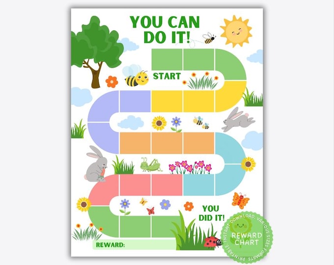 Nature Potty Training Chart: Fun Reward System (digital Download) - Etsy
