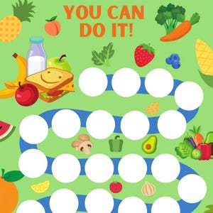 Printable Veggie Reward Chart: Kids' Healthy Eating Habit Tracker (PDF ...