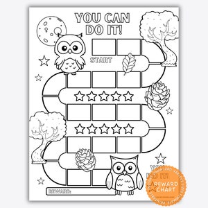 Printable Halloween Reward Chart Coloring Pages, Kids Fall Reward Chart ...