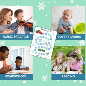 Winter Themed Reward Chart for Kids, Toddler Potty Training Chart ...