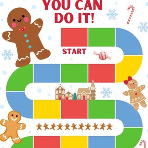 Gingerbread Reward Chart: Christmas Holiday Habit Tracker (printable ...