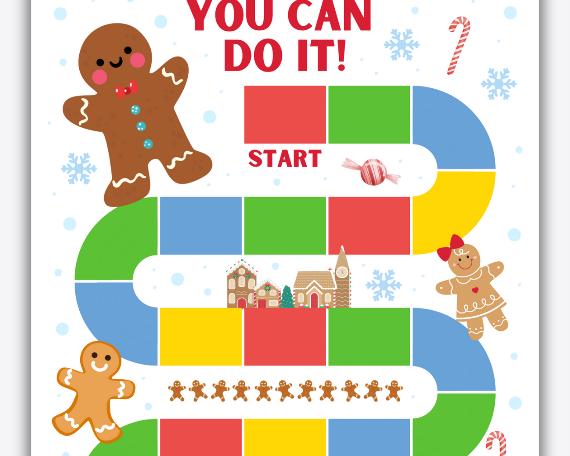 Gingerbread Reward Chart: Christmas Holiday Habit Tracker (printable ...