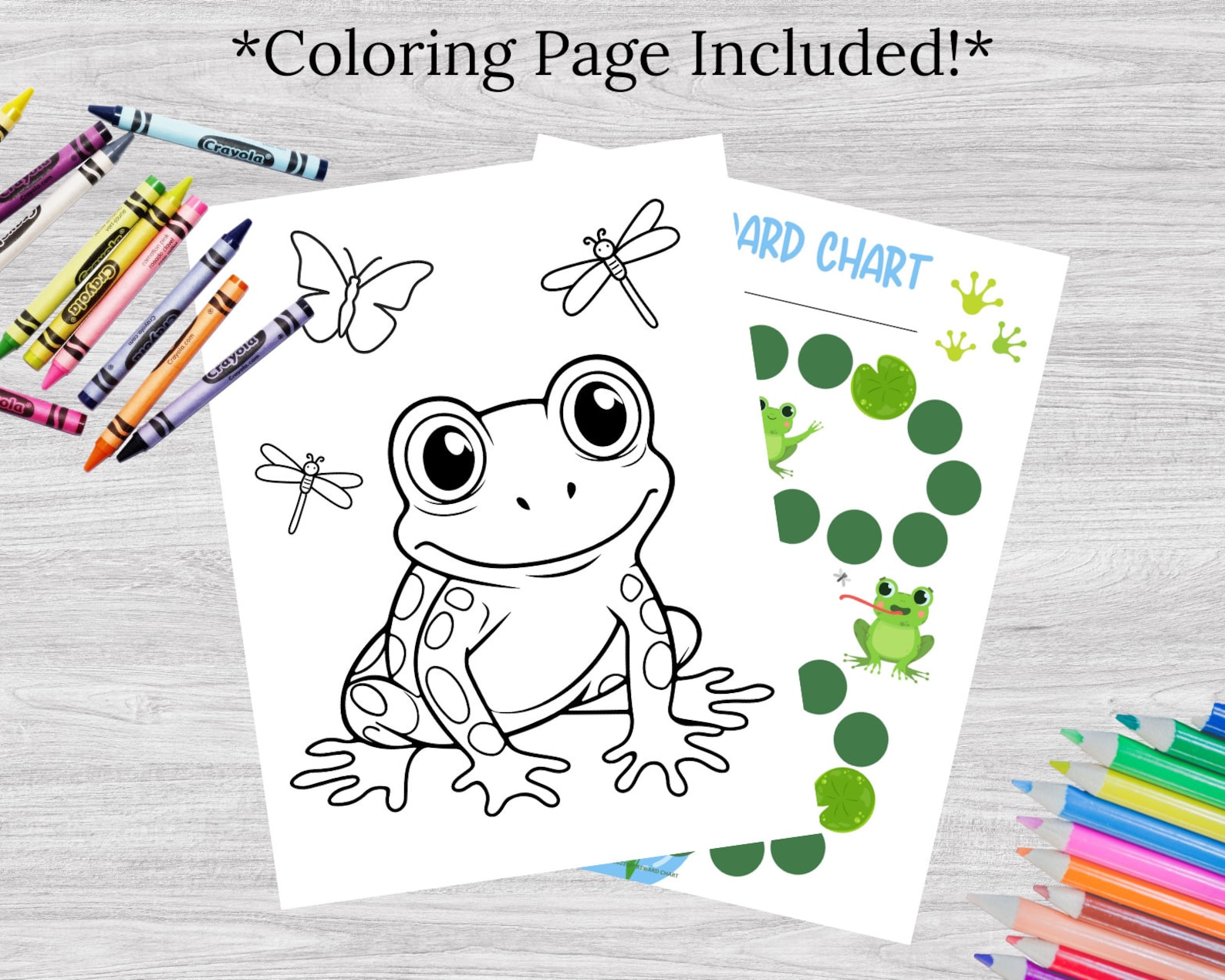 Frog Reward Chart: Potty Training & Behavior Tracker (printable PDF) - Etsy
