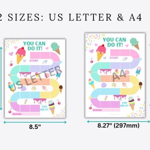 Ice Cream Reward Chart, Behavior Chart, Sticker Chart, Potty Training ...