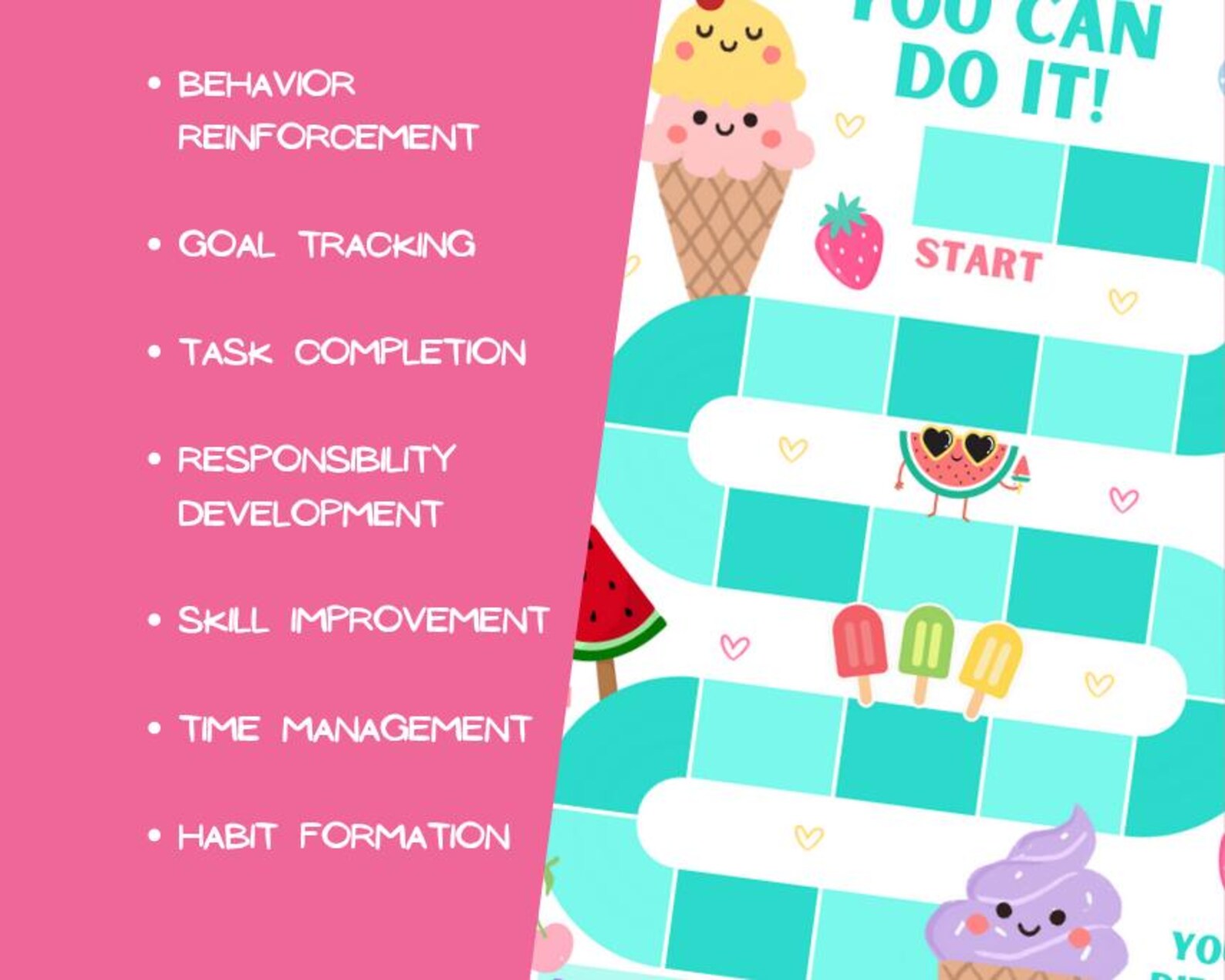 Ice Cream Sticker Chart, Summer Reward Chart, Popsicle Behavior Chart ...