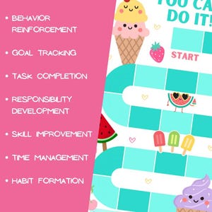 Ice Cream Sticker Chart, Summer Reward Chart, Popsicle Behavior Chart ...