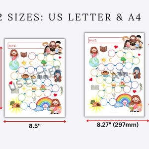 Jesus Reward Chart, Bible Reading Tracker, Church School Chart ...