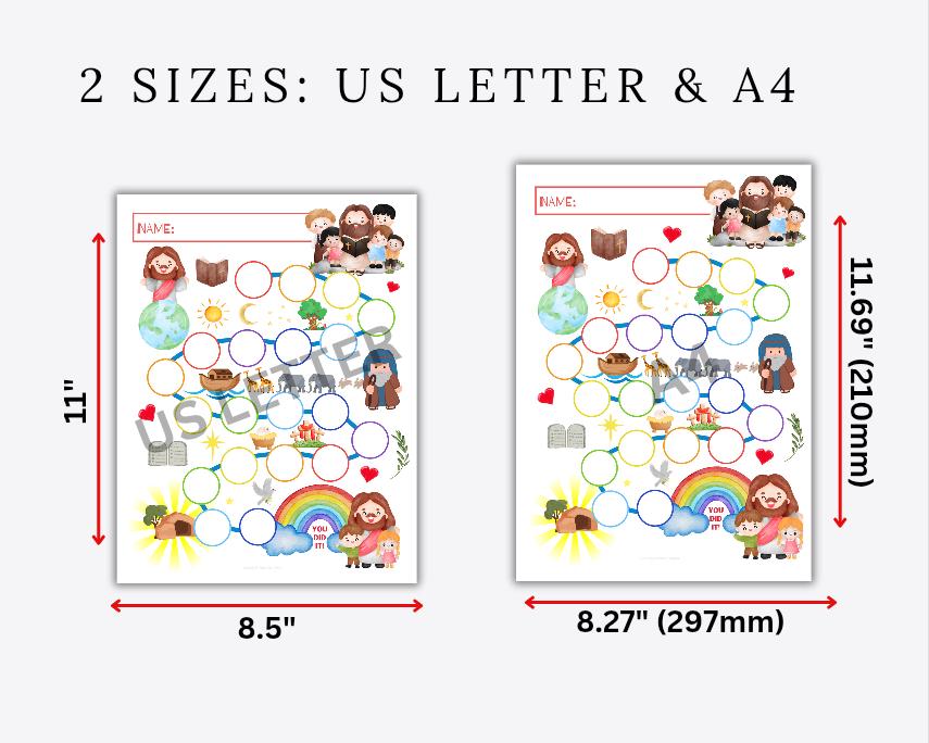 Jesus Reward Chart, Bible Reading Tracker, Church School Chart ...