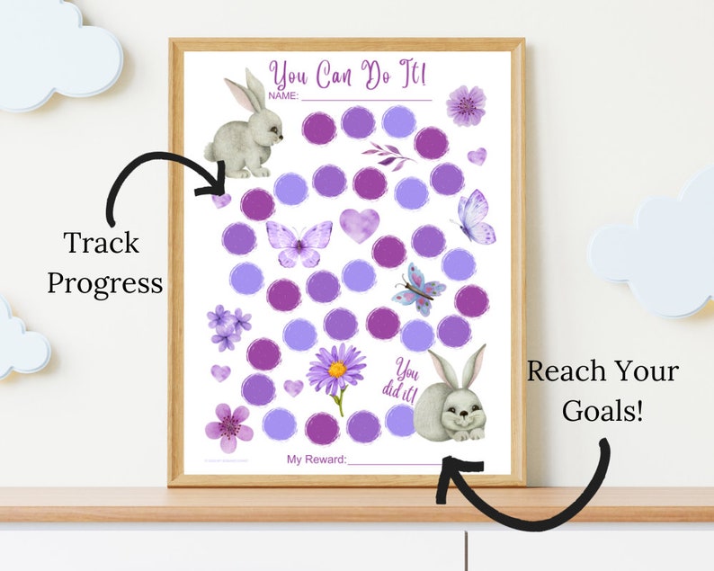 Printable Reward Chart, Easter Reward Chart, Potty Training Chart, Kids ...