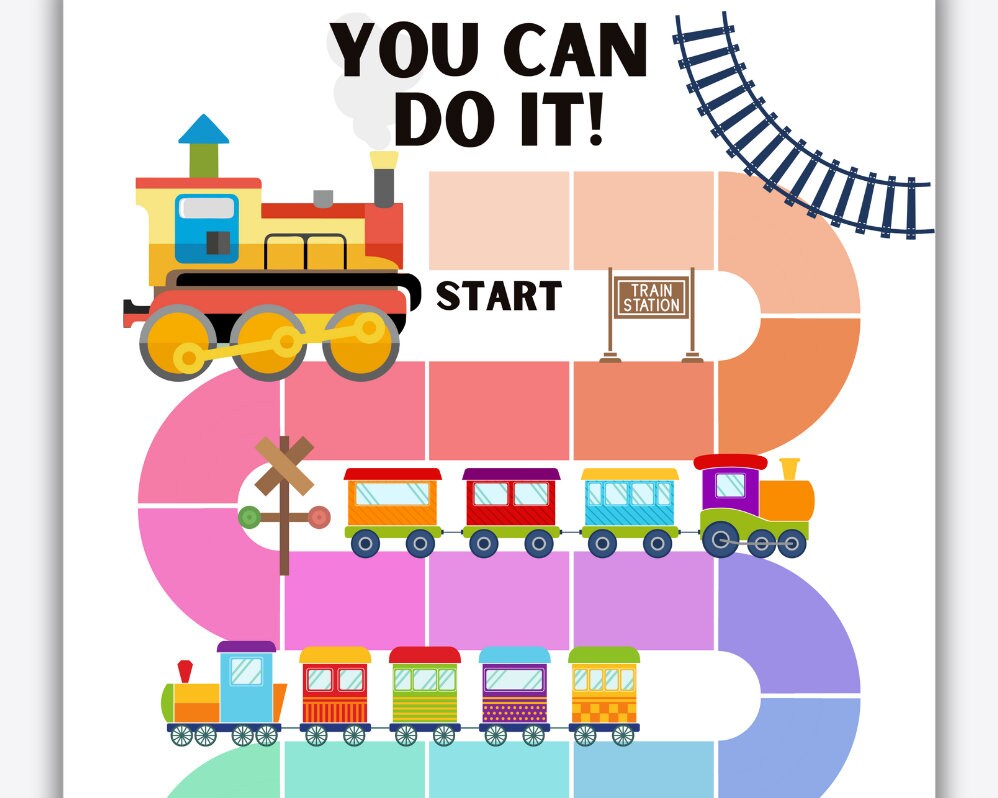 Train Reward Chart, Behavior Charts for the Home, Reward Chart Kids ...