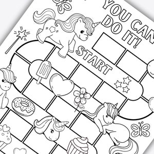 Printable Reward Chart Coloring Pages, Kids Reward Chart, Preschool ...