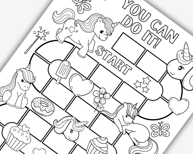 Printable Reward Chart Coloring Pages, Kids Reward Chart, Preschool ...