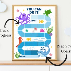 Printable Ocean Animal Reward Charts, Kids Behavior Chart, Instant ...